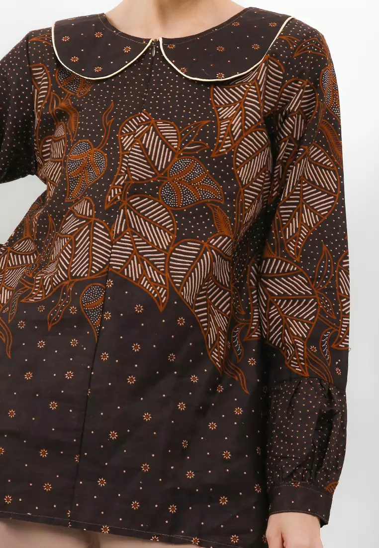 Jual Batik Tibodunyo Callista Blouse Batik Wanita Exclusive Premium Casual Modern Original 2025 ...