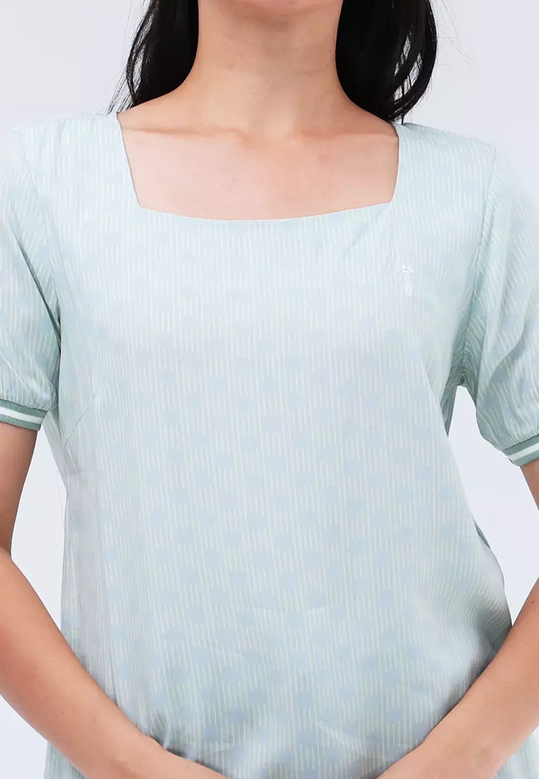 Buy Bossini Ladies Woven Printed Rayon Short Sleeve Blouse 2025 Online ...