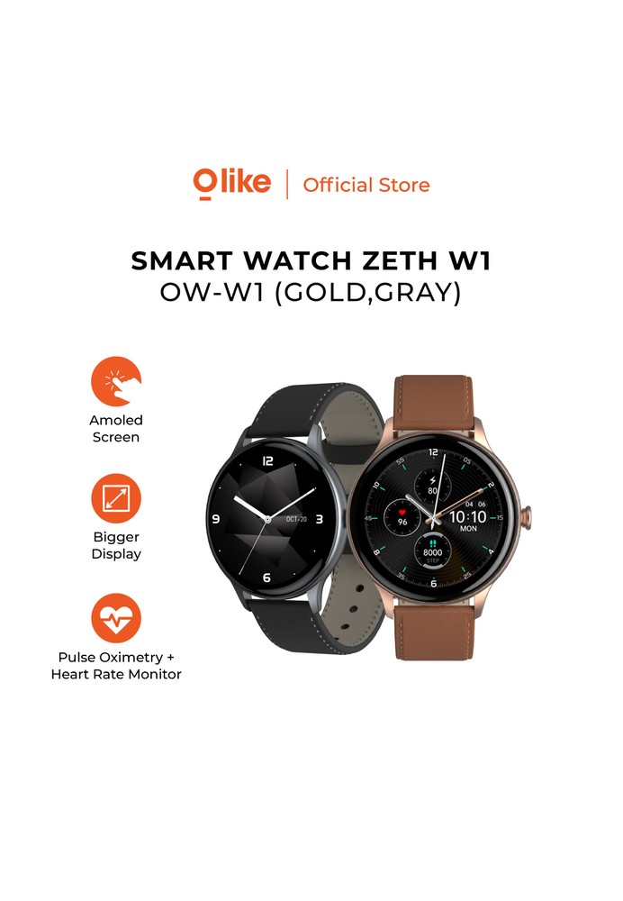 Jual Olike Olike Smartwatch Zeth W1 Jam Tangan Pintar Layar Amoled ...