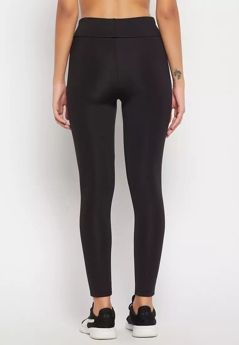 網上選購 Clovia Clovia Snug-Fit High-Rise Active Tights in Black 2025 系列 ...