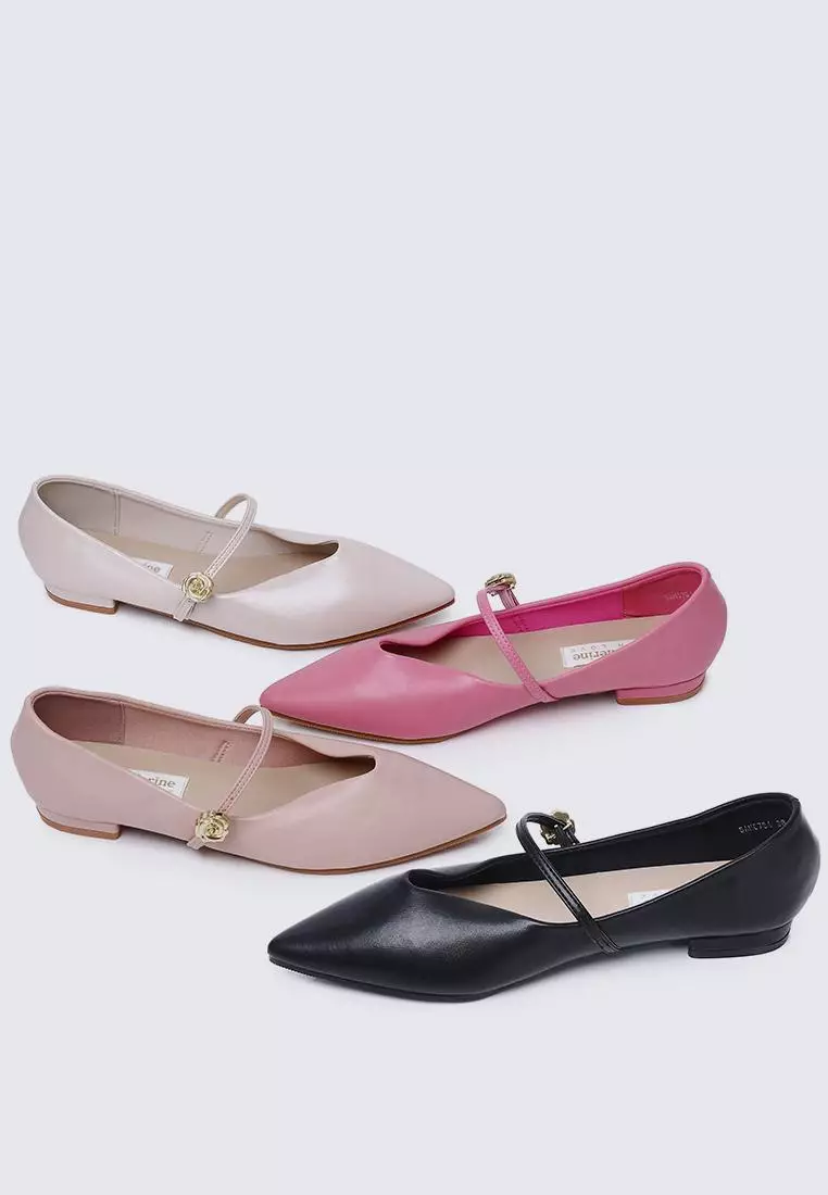 Buy My Ballerine My Ballerine La Rosée Comfy Ballerina In Nude Pink ...