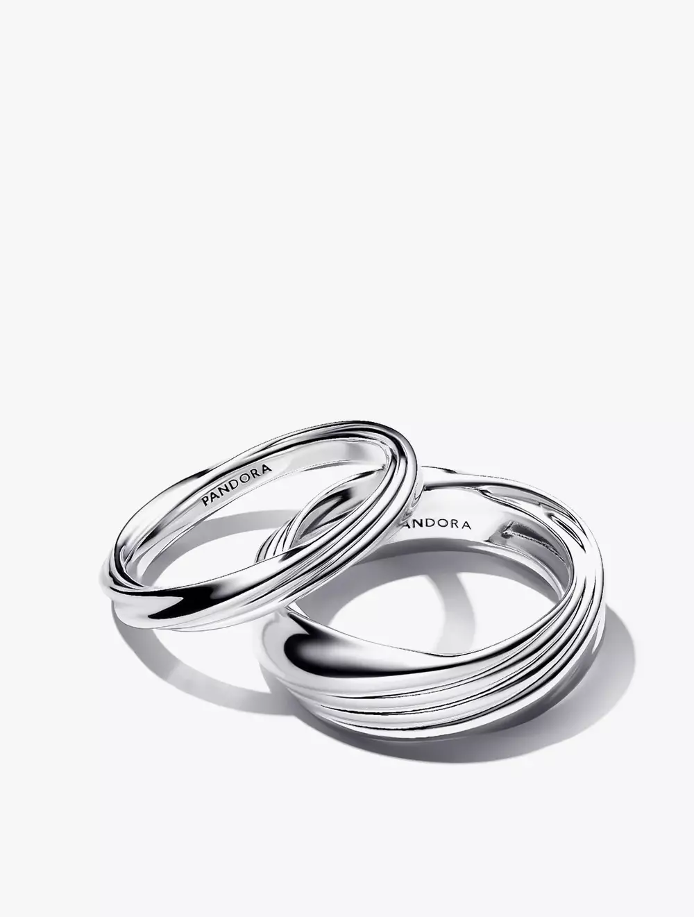 Jual PANDORA Twisted Double Ring - 54 - Silver Original 2025 | ZALORA ...