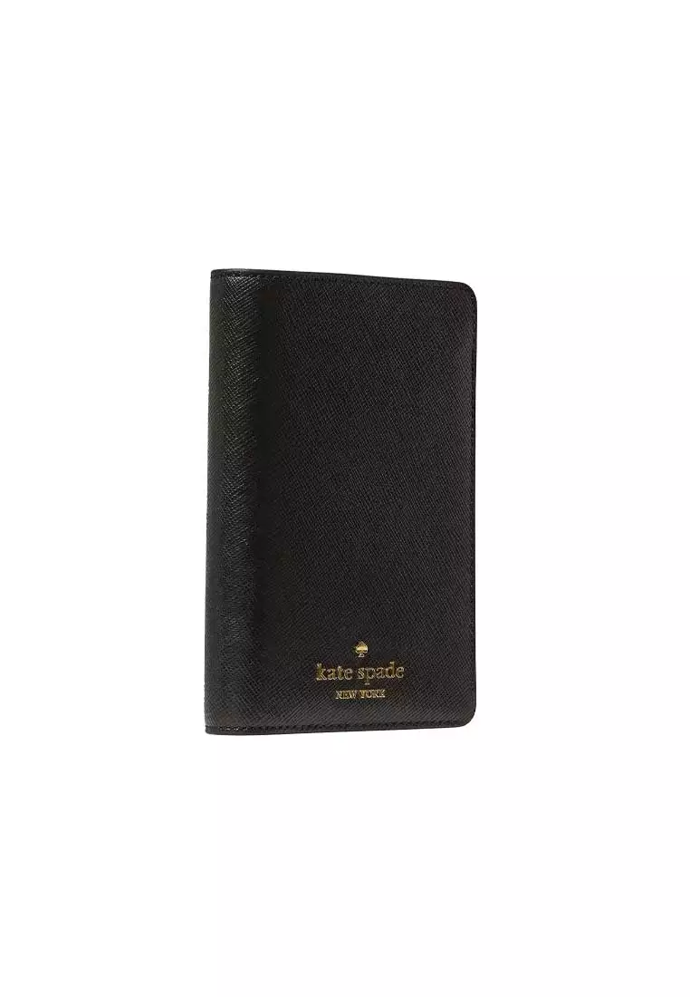 Buy Kate Spade Saffiano Leather Passport Holder Black KN778 2026 Online ...