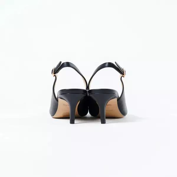 Jual Coach Sepatu COACH JILLIAN GHW SQUARE BLACK SLINGBACK PUMP HEELS ...