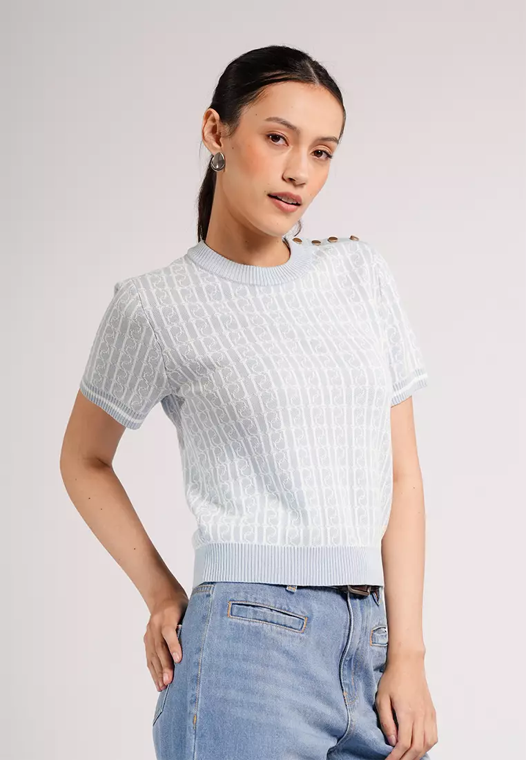 Buy Plains & Prints DNM Studios 2026 Darbee Short Sleeve Top 2026 ...