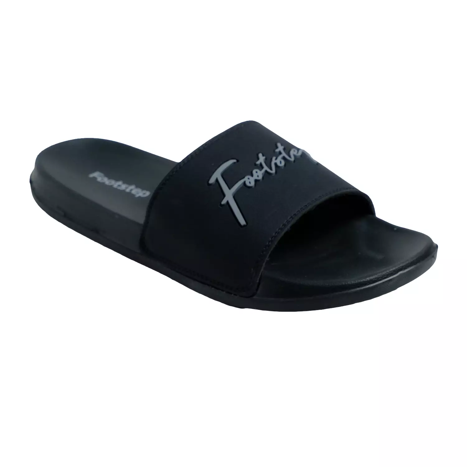 Jual Foot Step Footstep Footwear Sandal Pria Slide Zeta Black Grey ...