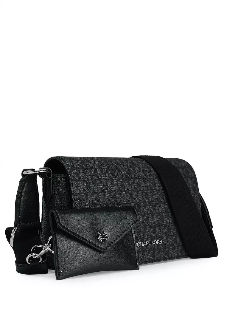 Buy Michael Kors Vincent Monogram Small Crossbody Bag With Card Case ...