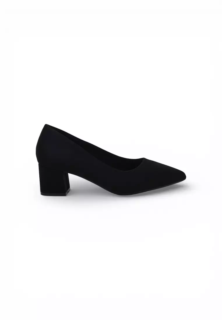 Buy SHOEPOINT Comfort Fit Pointed-Toe 5cm Block Heel Pumps 62131 in ...