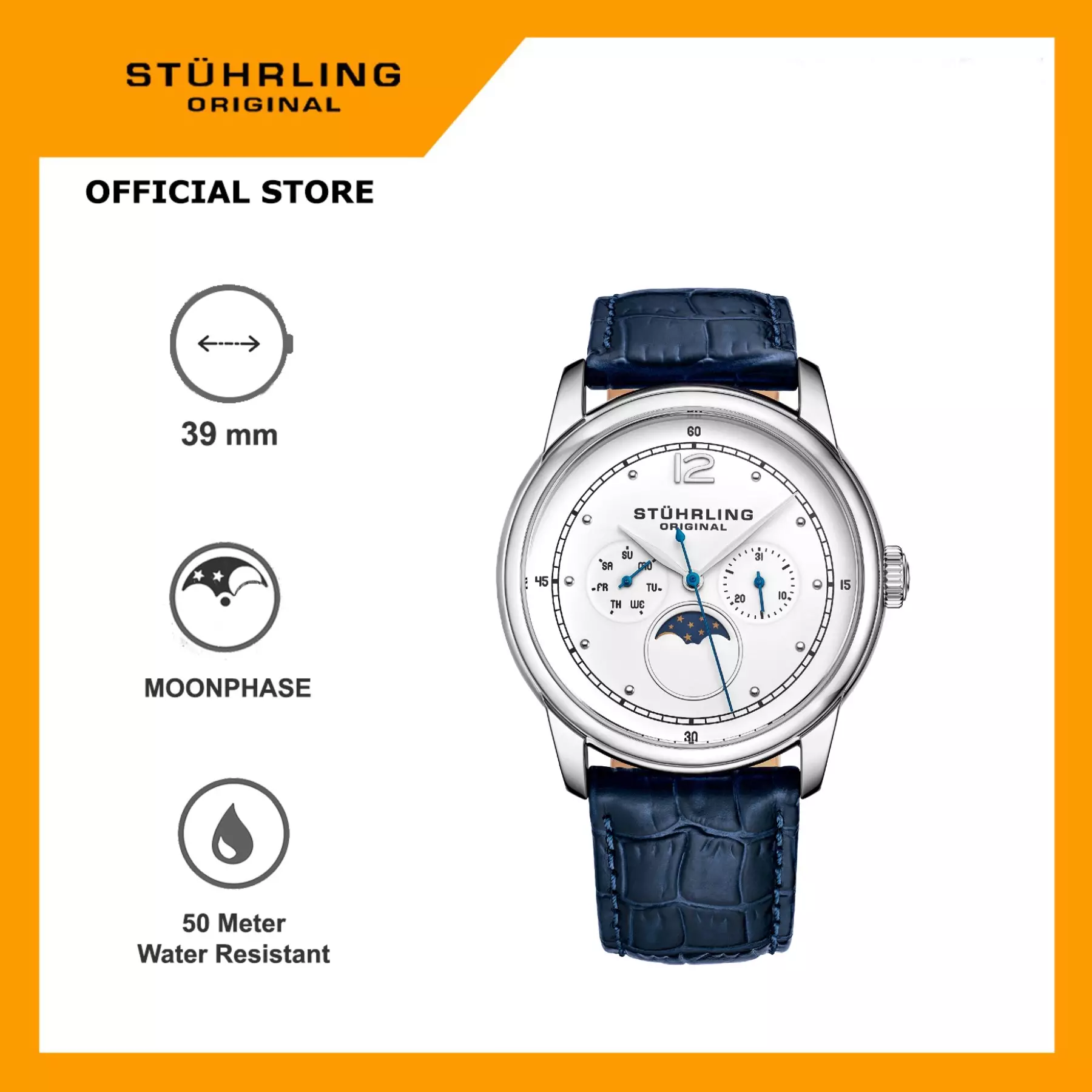 Jual Stuhrling Original Stuhrling Original Celestia 898-01 Jam Tangan ...