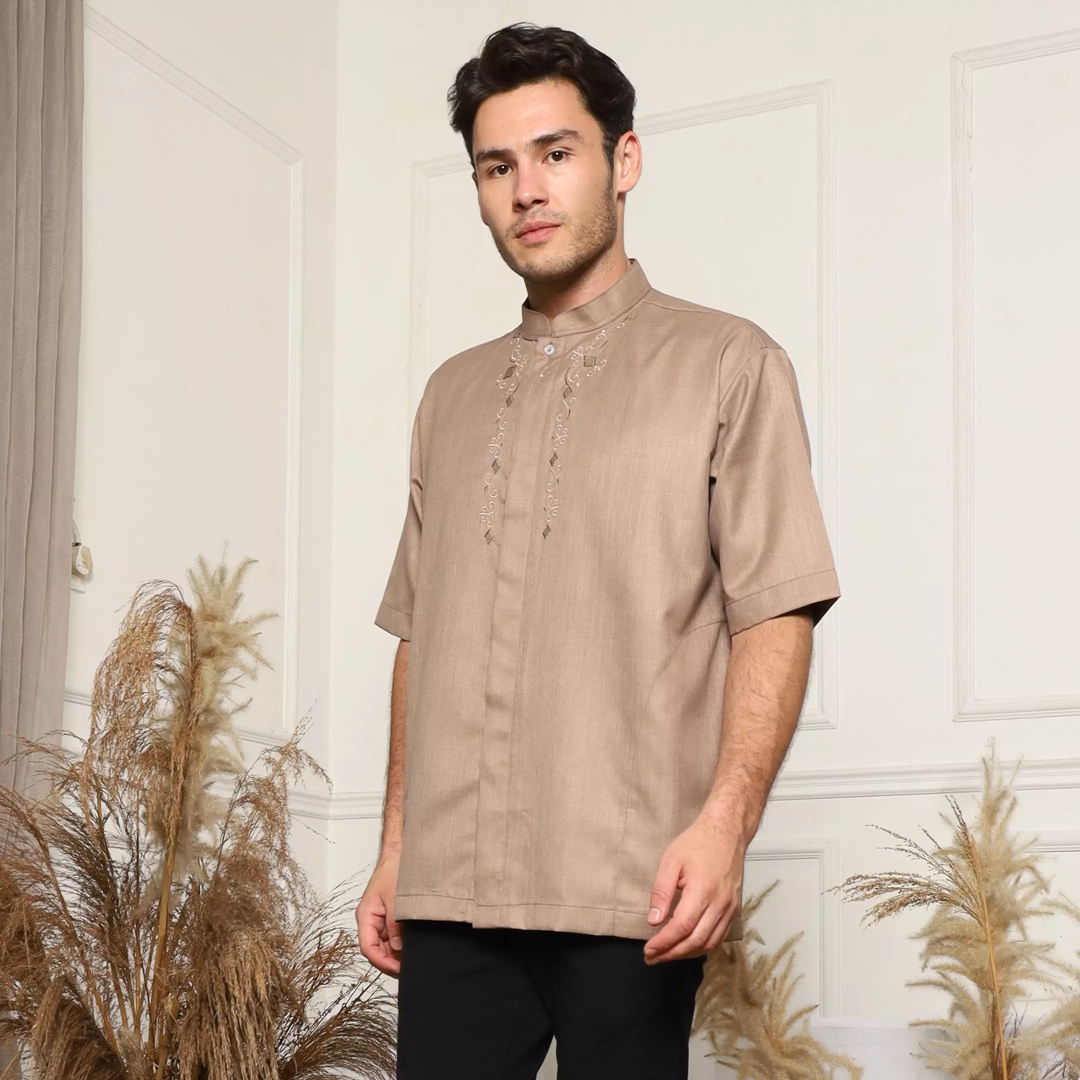 Jual Arafah Baju Koko Sarimbit Kk 44 Mocca Original 2024 Zalora