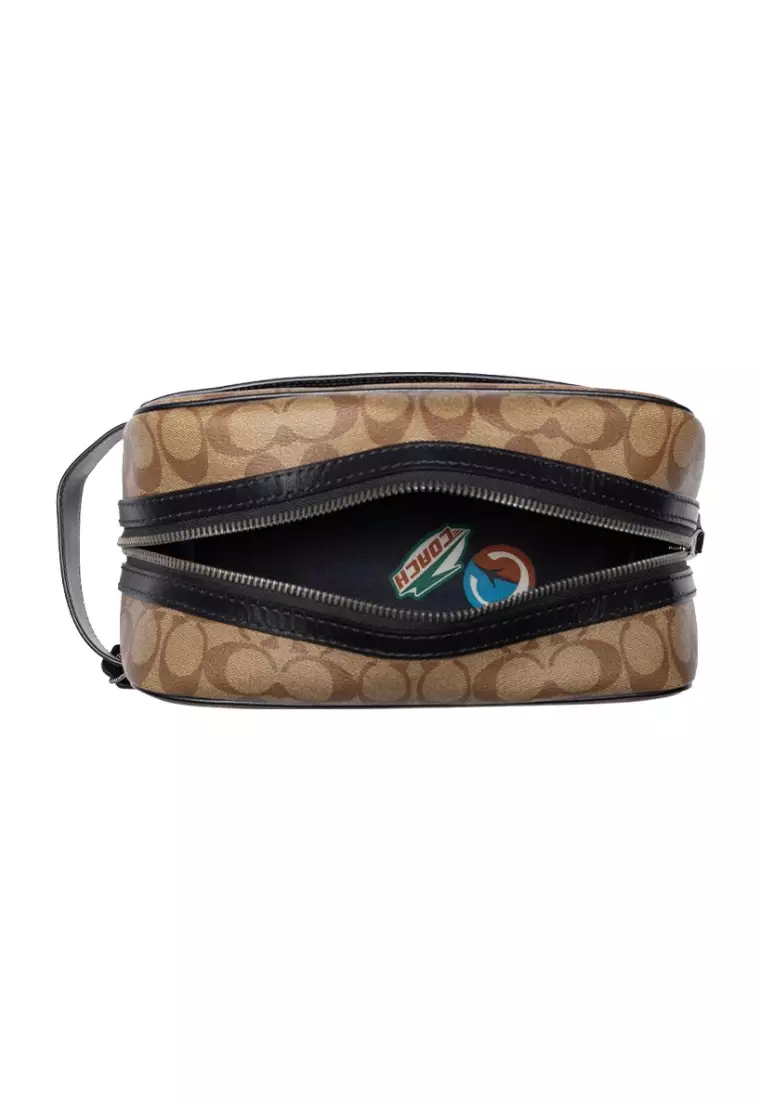 Jual Coach Coach Large Travel Kit In Signature Canvas Original 2026 ...