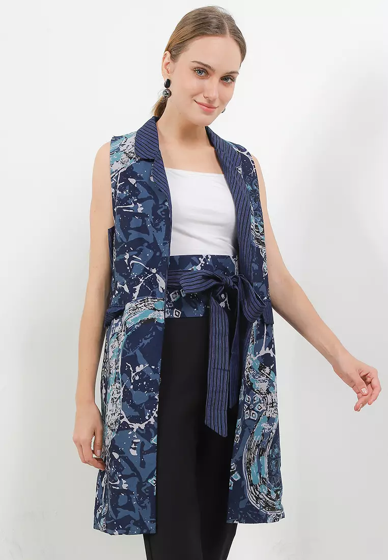 Jual Rianty Batik Set Batik Hairiz - Obi Belt dan Vest Original 2026 ...