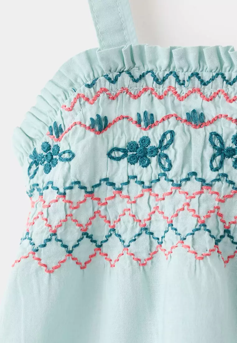 Jual MANGO BABY Dress with Embroidered Details Original 2026 | ZALORA ...