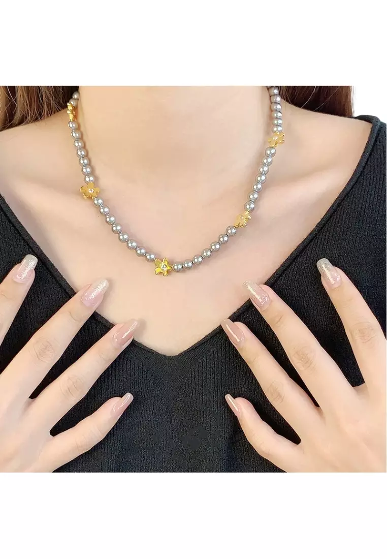 Buy Lara Stacked Luxury Silver Lockbone Chain 2025 Online | ZALORA