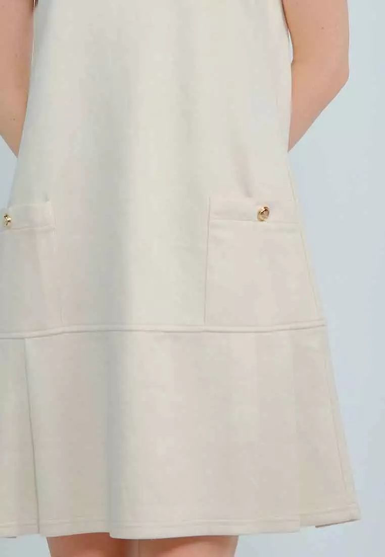 Buy Paperdolls Lysandra Shift Dress with Front Pockets 2025 Online ...