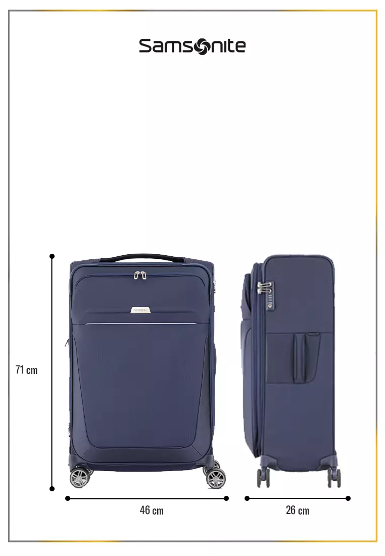 Jual Samsonite Samsonite B-Lite 4 Koper Softcase Medium 26 inch Double Zipper - Navy Original ...