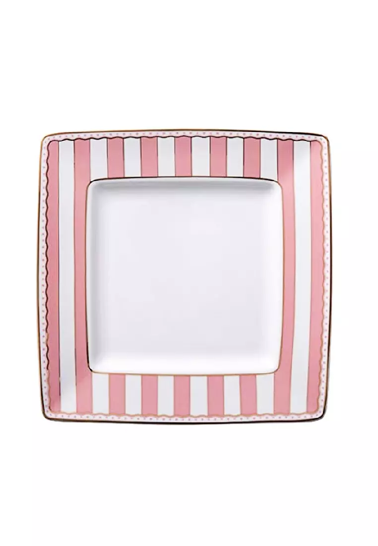 Buy NORITAKE Carnivale Square Plate Pink Online | ZALORA Malaysia