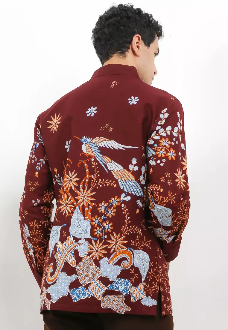Jual ARJUNA WEDA Kemeja Body Fit Batik Sawat Manuk Original 2026 ...
