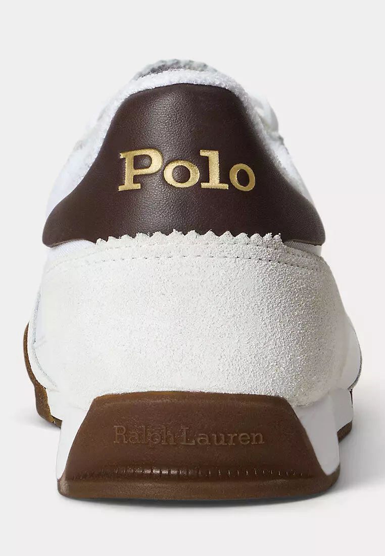 Buy Polo Ralph Lauren Hester Suede & Canvas Sneaker Online | ZALORA ...