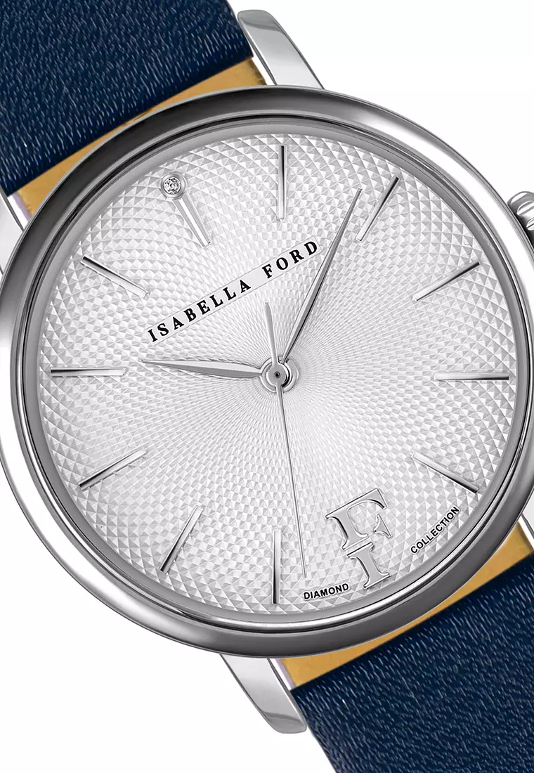 Buy Isabella Ford Isabella Ford Adore Blue Leather Women Watch 2025 ...