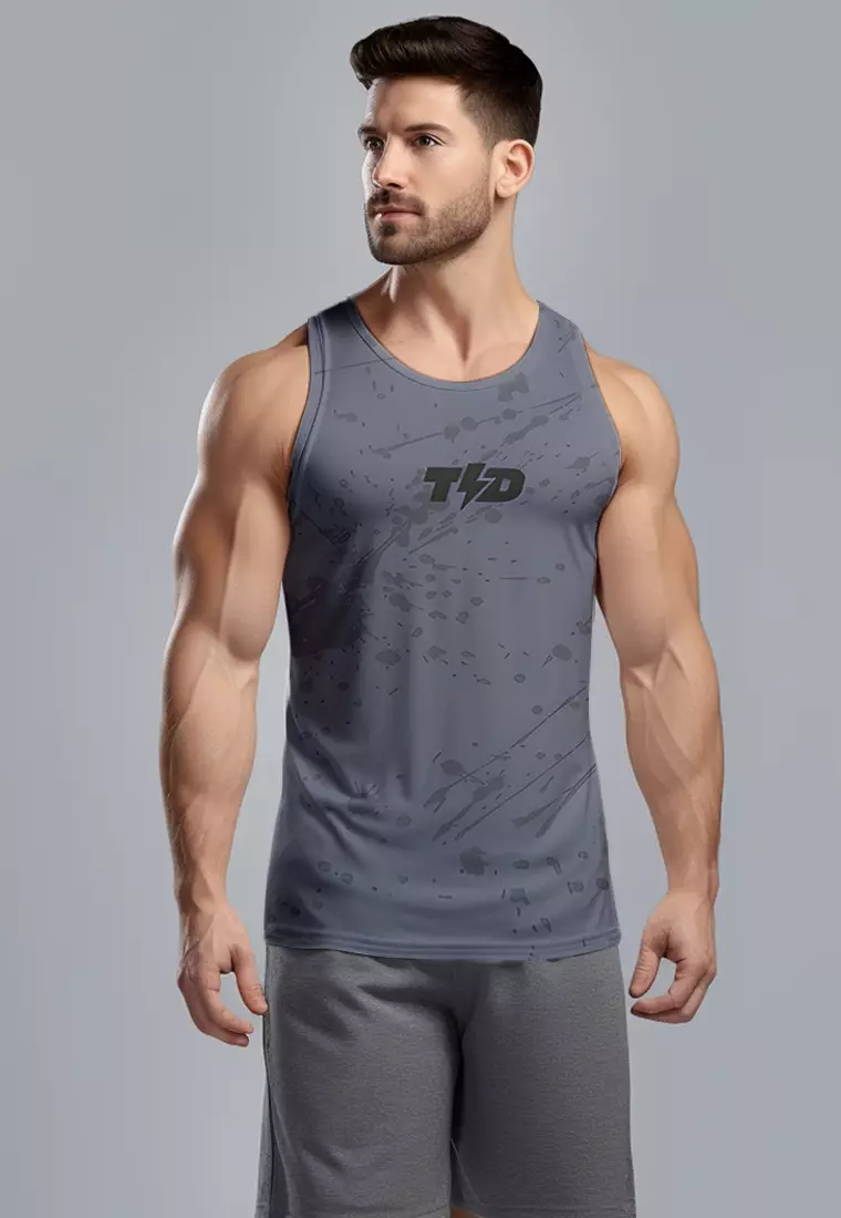 Jual TD Active MSA47 Muscle Tank Top Pria Gym Lari Crossfit SuperAirDry ...