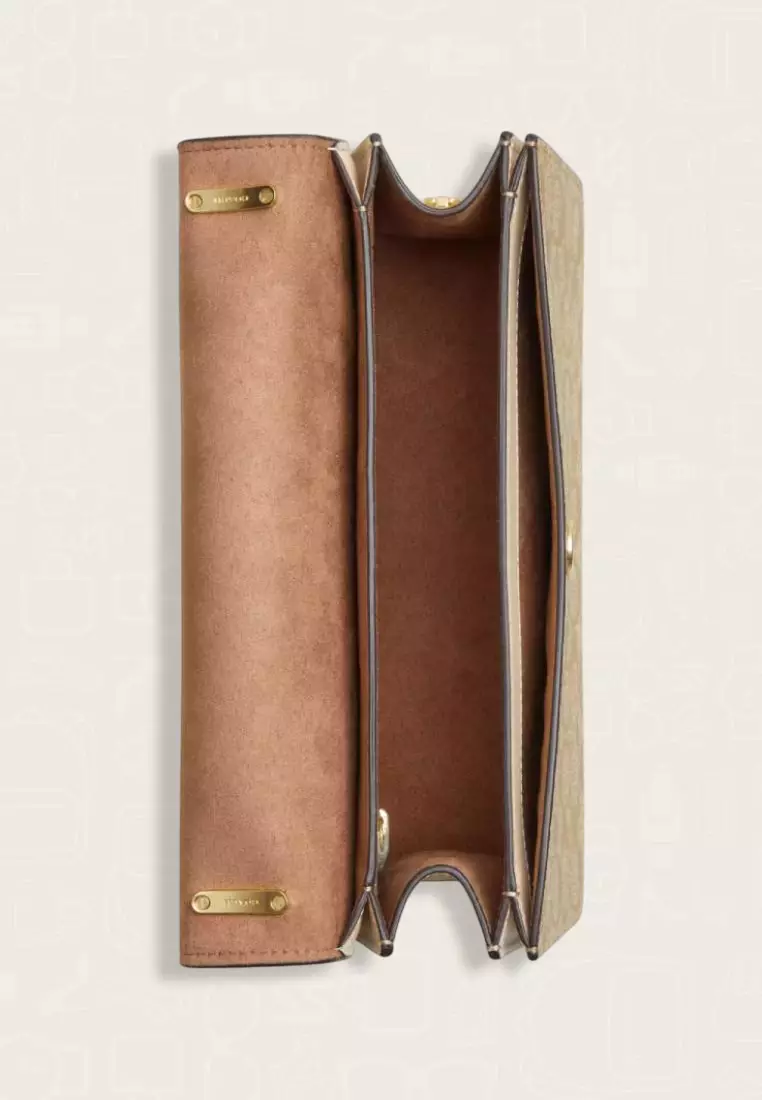 Jual Coach Coach Large Morgan Square Crossbody In Blocked Signature ...