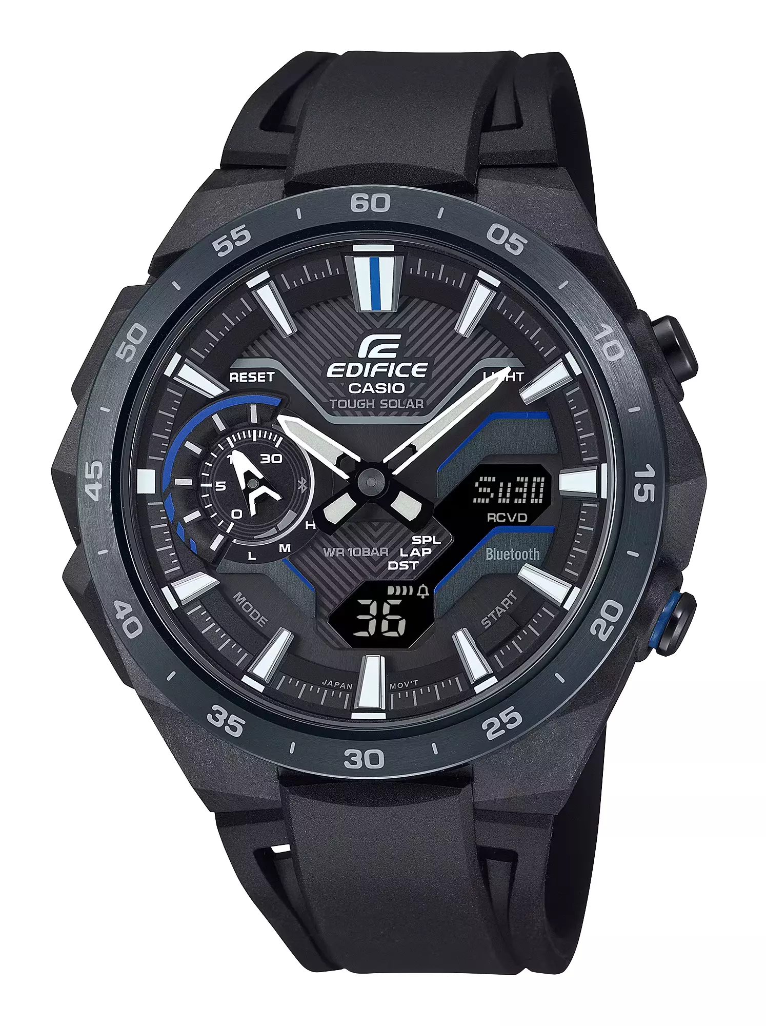 Jual EDIFICE Jam Tangan Edifice Men ECB-2200PB-1A Stainless Steel Black ...