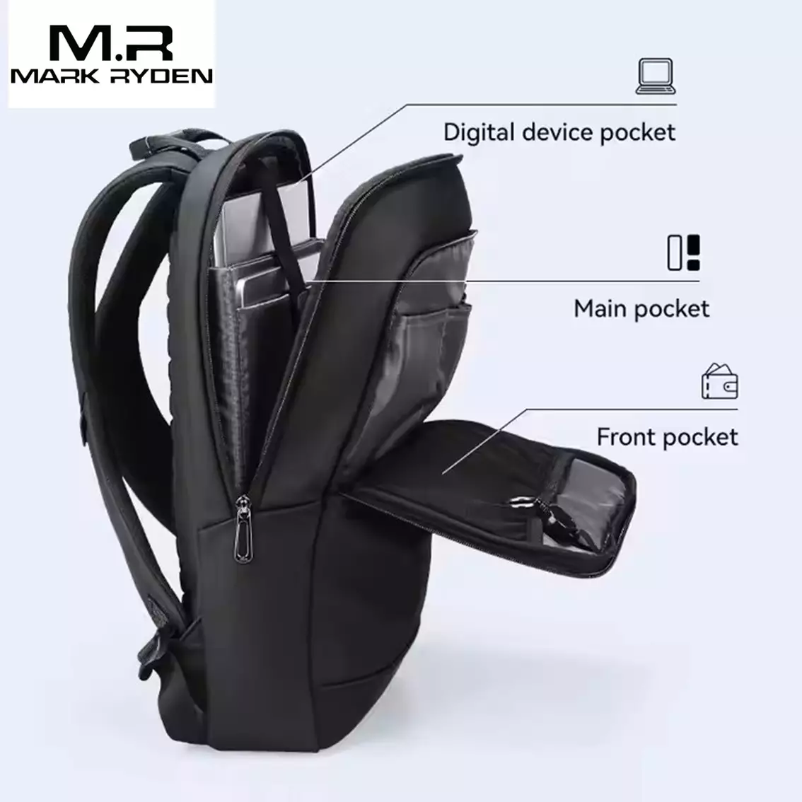 Jual Mark Ryden Mark Ryden Tas Ransel Backpack Laptop 15.6 Inch MR2492 ...