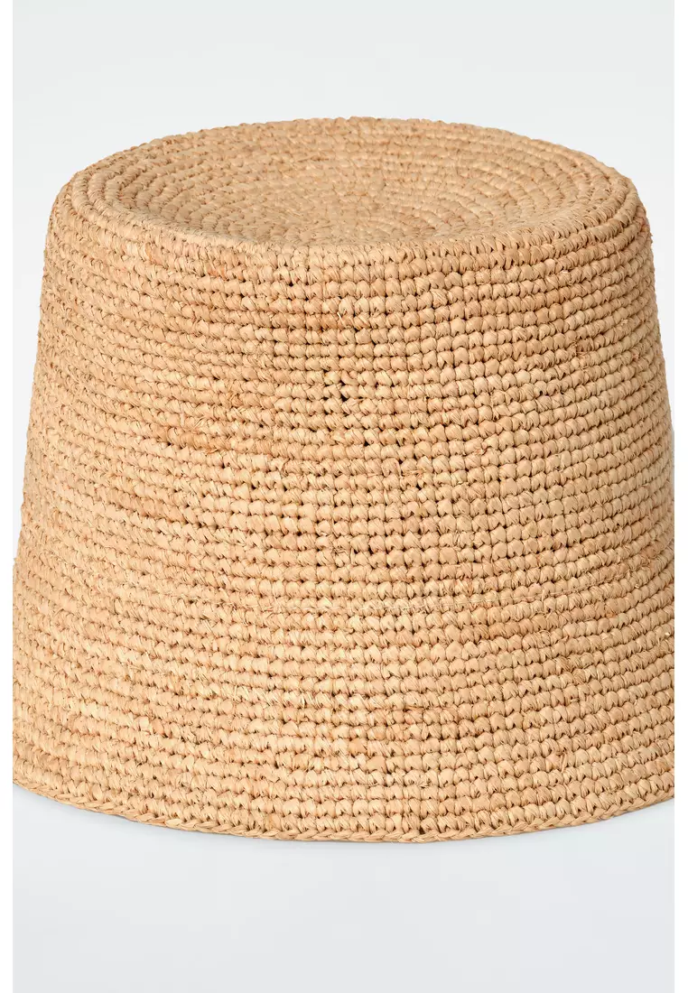 Buy COS STRAW BUCKET HAT 2025 Online | ZALORA