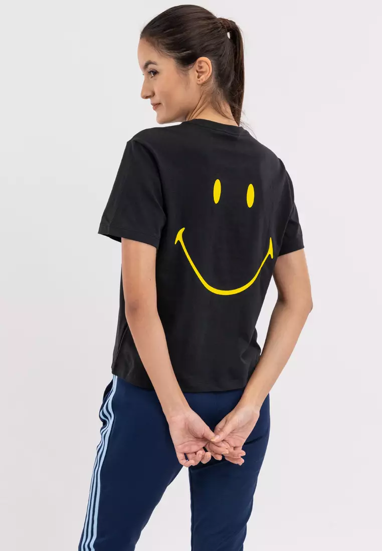 Buy ADIDAS Smiley Loose 3-Stripes T-Shirt 2025 Online | ZALORA