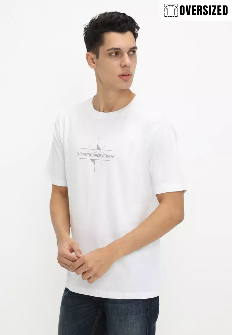 Jual Xtraordinary (XO) XTRAORDINARY (XO) T-Shirt Cotton Oversized Pria 2079240011 Original 2025 ...