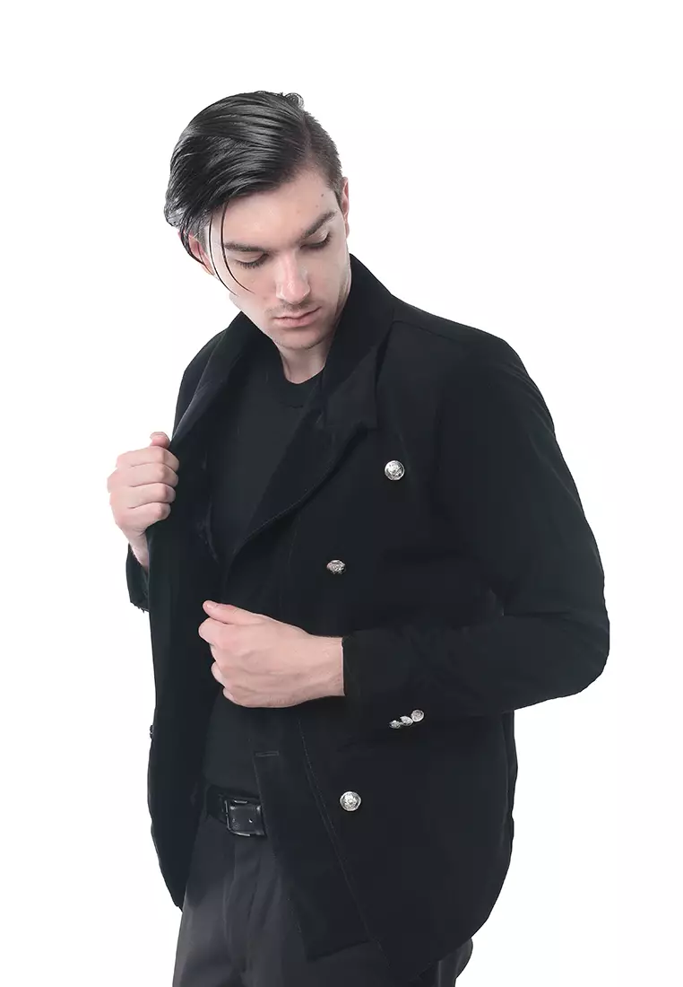 Jual Crows Denim Crows Denim - Jas Pria Style Black Mens Exclusive ...