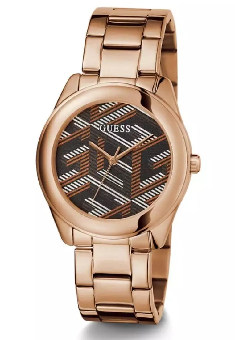Buy Guess Guess Analog Multicolor Dial Rose Gold Stainless Steel Strap ...