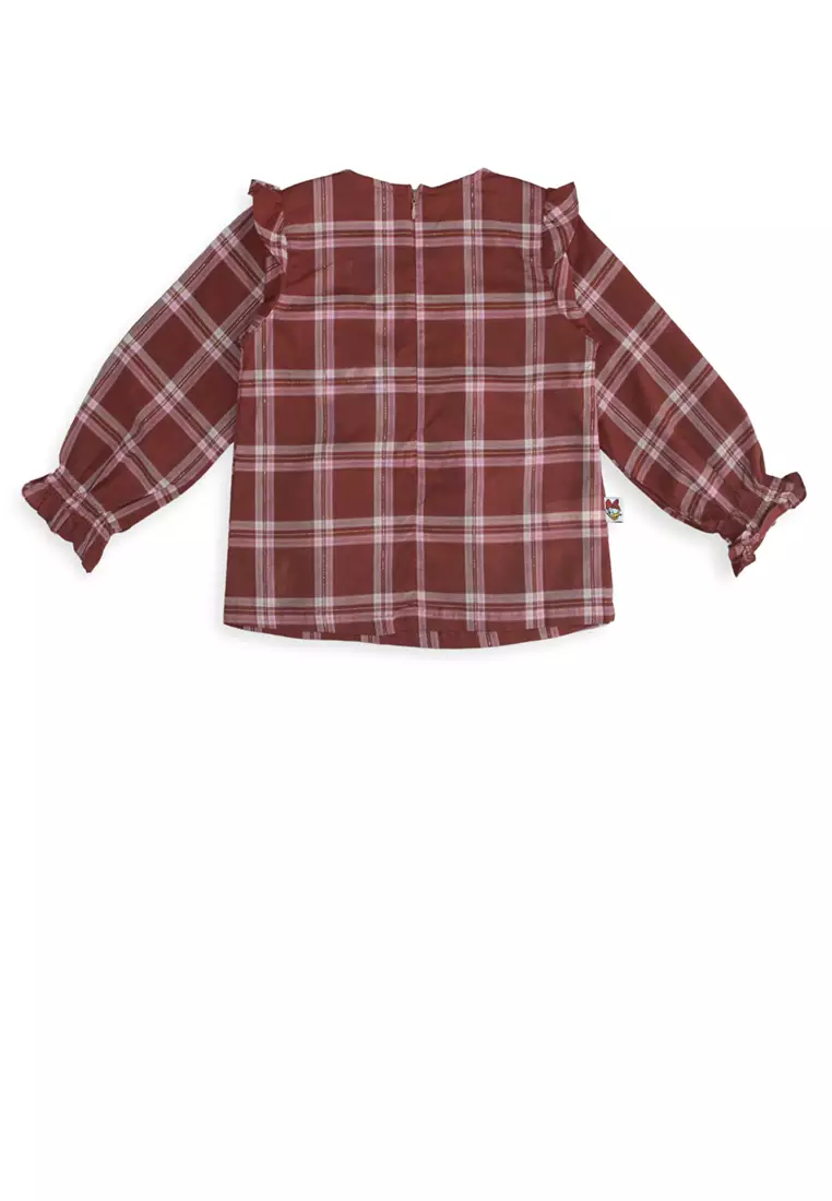 Jual Rodeo Junior Blouse/ Blus lengan panjang anak perempuan Coklat ...