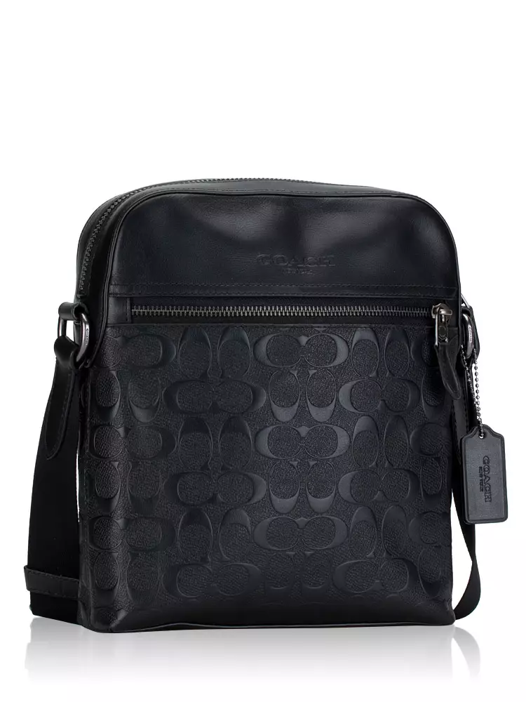 Jual Coach 4009 Houston flight bag SIG embossed black Original 2025 ...