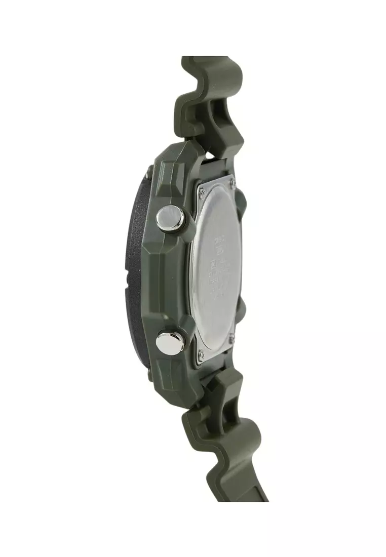 Buy casio AQ-S820W-3BV Men Analog-Digital Watch with Green Resin Band ...