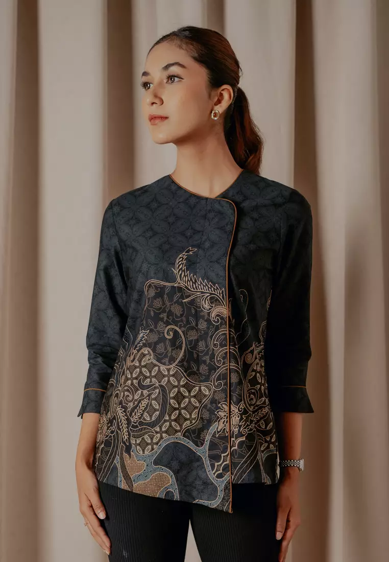 Jual Hadinata Batik Hadinata Batik Wanita Superfine Blouse Quincy ...