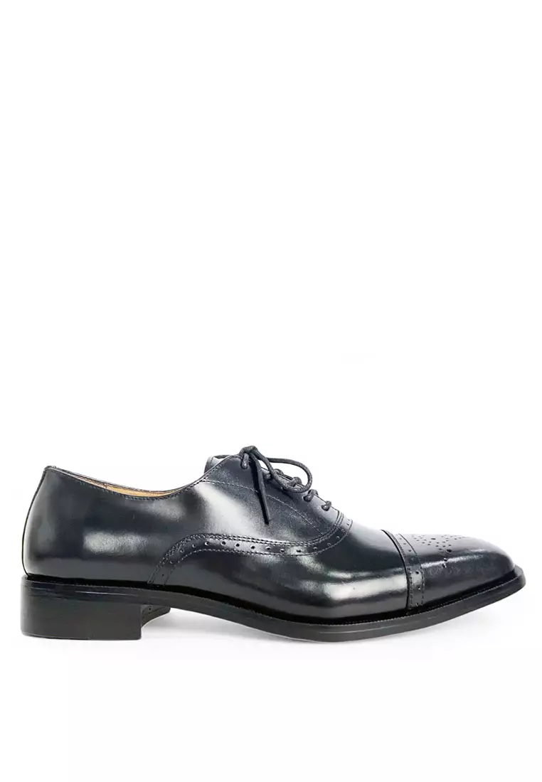 Buy Bristol Shoes Brooklyn Cap toe Brogued Oxfords 2025 Online | ZALORA ...