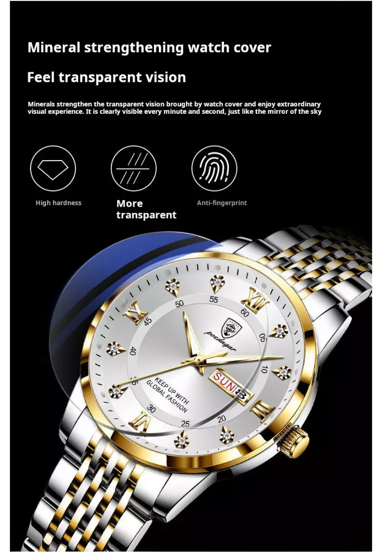 OPCHIC Men's Waterproof Luminous Calendar Korean Quartz Watch 2025 ...