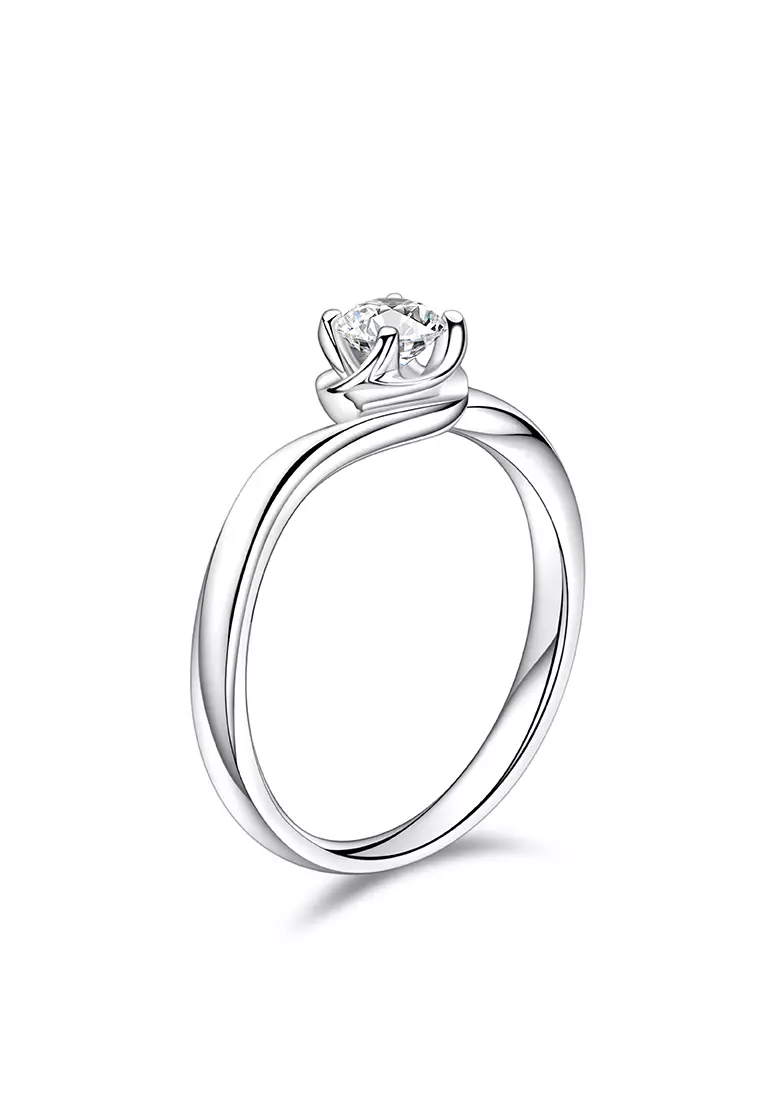 Buy LAZO DIAMOND LAZO DIAMOND Signature Twisted Bypass Solitaire ...