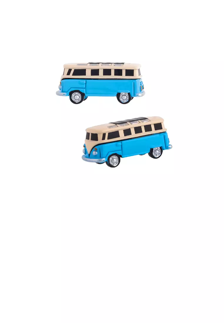 Buy Glamorousky Fashion Simple Enamel Blue Bus Cufflinks 2024 Online ...
