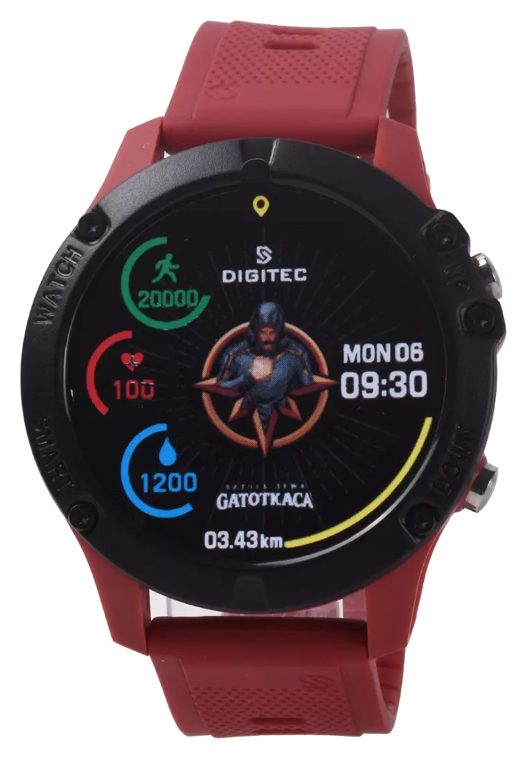 Jual Digitec Digitec Gatot Kaca - Smart Watch - Jam Tangan Pintar - Red ...