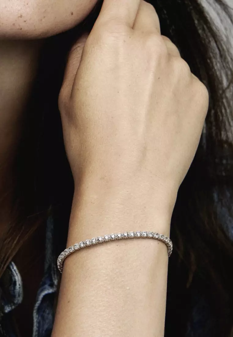 Buy PANDORA Pandora Sparkling Tennis Bracelet Online | ZALORA Malaysia
