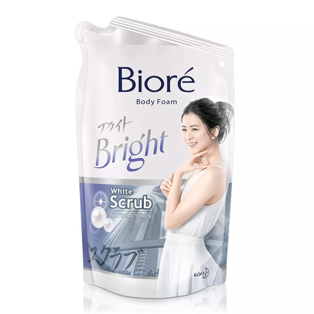 Jual Biore Biore Bright Body Foam White Scrub 450ml (116256) Original ...