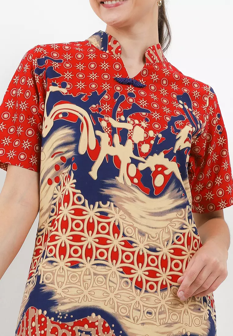 Jual Krisna Batik Adhisti Dress Batik Katun Original 2025 | ZALORA Indonesia