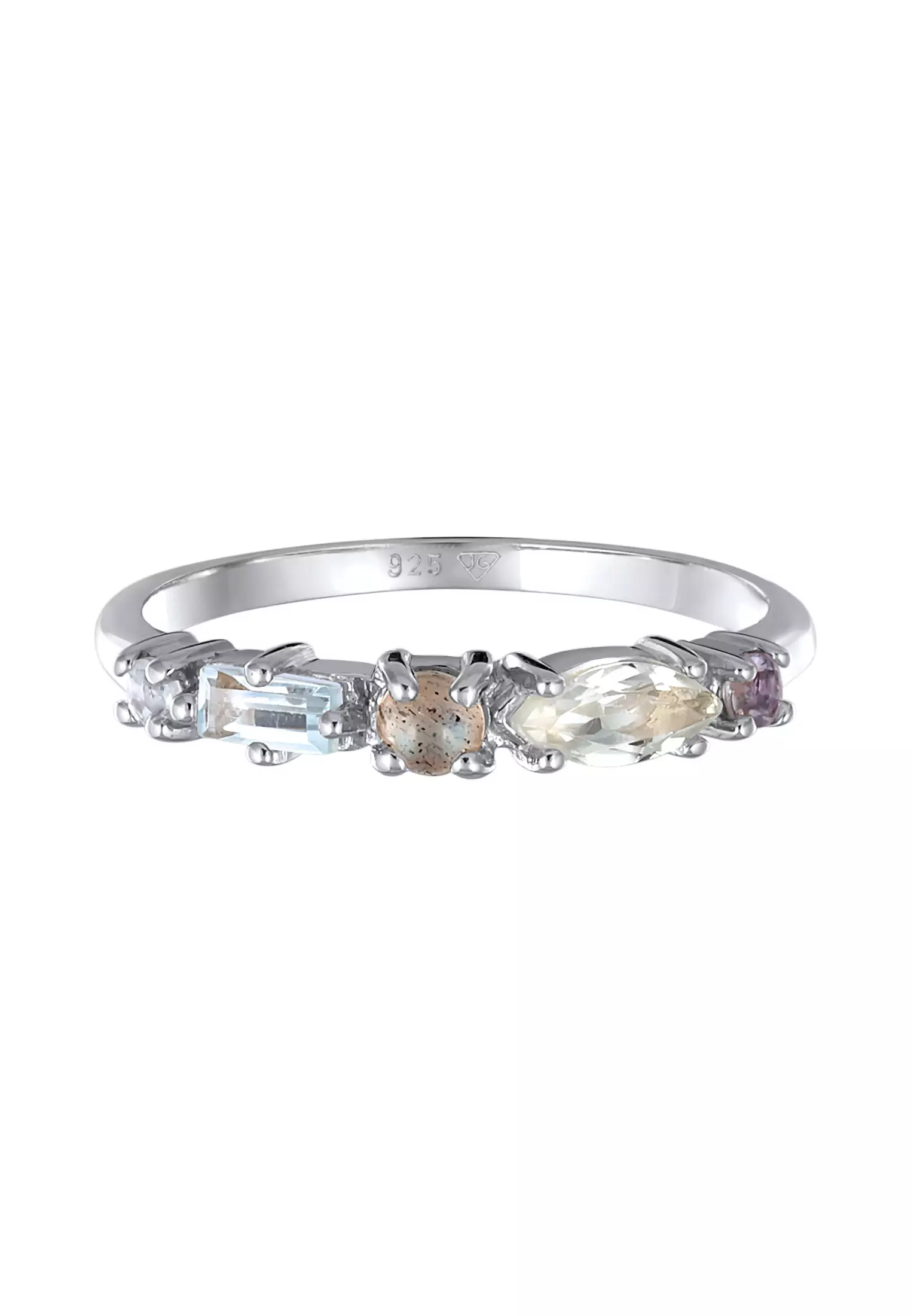 Buy ELLI GERMANY Gemstone Memoire Ring – 925 Silver 2026 Online | ZALORA