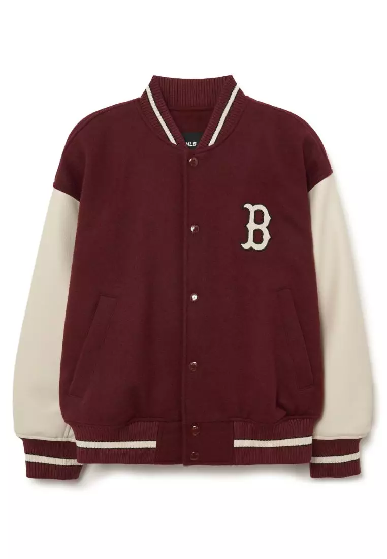 網上選購 MLB MLB WOOL CURSIVE VARSITY JACKET BOSTON RED SOX 2024 系列 | ZALORA香港