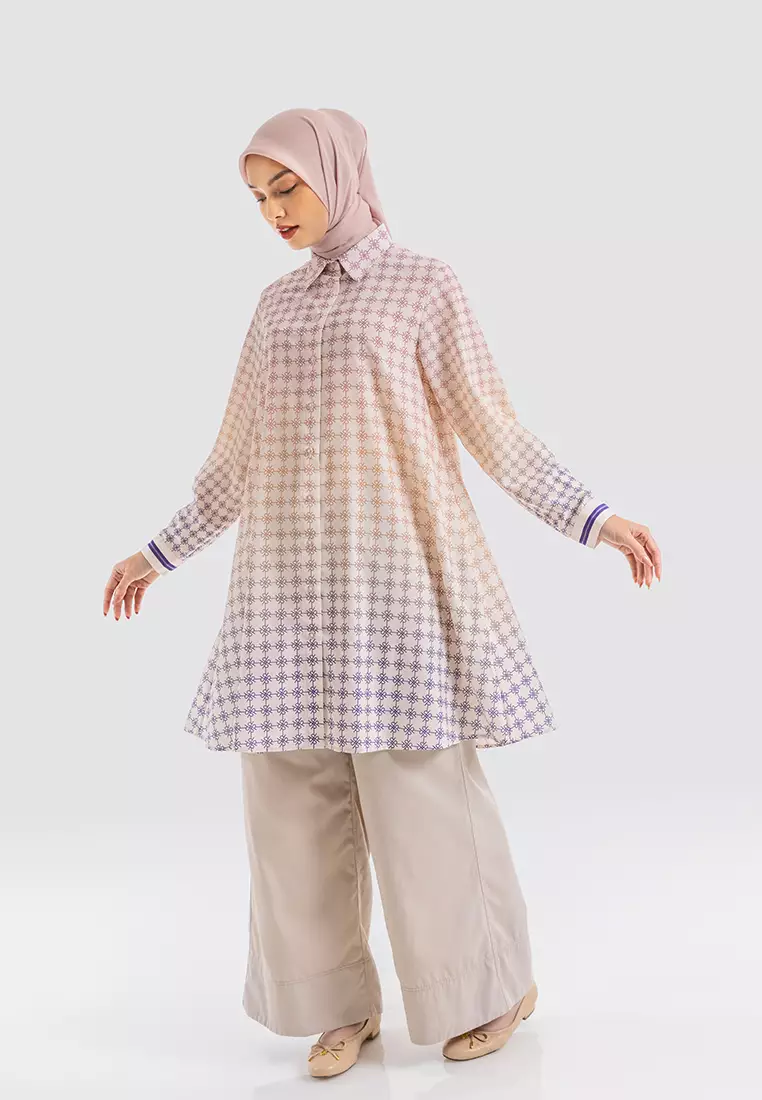 Jual Riamiranda Ria Miranda Broken White Liara Tunic Original 2024 ...