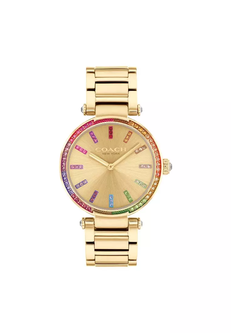 Buy Coach Cary Gold Stainless steel Analog Women's Watch CO-14504271 ...