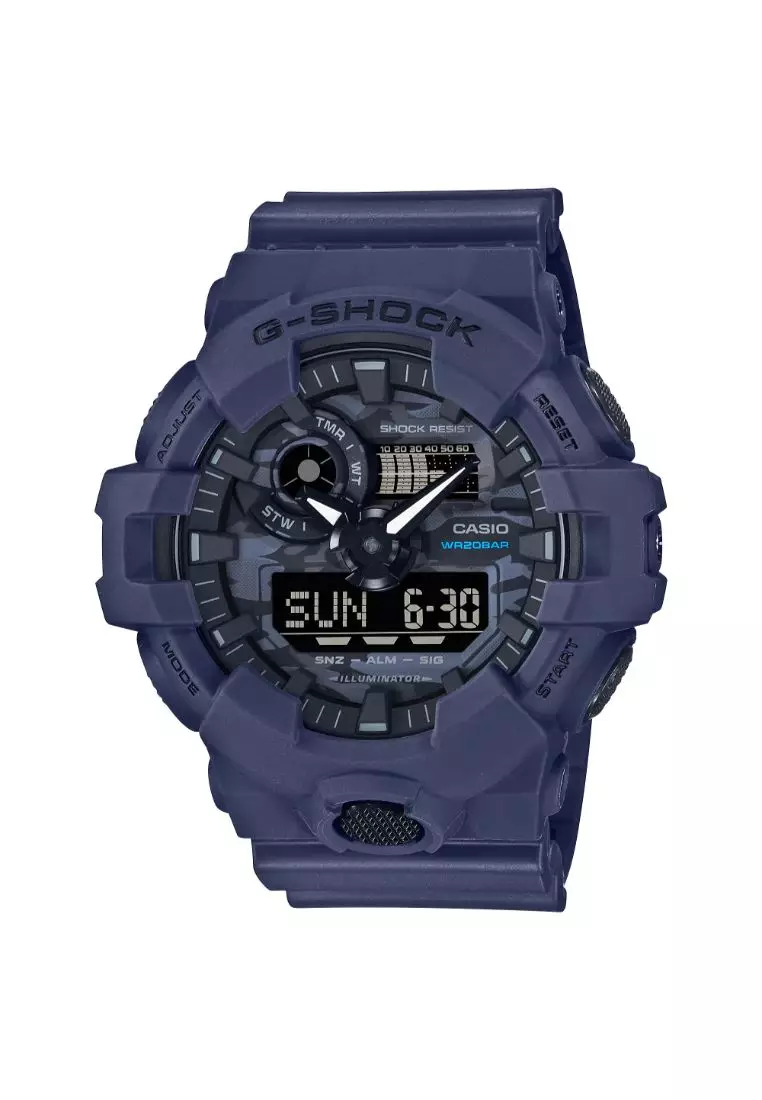 Buy CASIO CASIO G-SHOCK GA-700CA-2ADR-P BLUE RESIN MEN WATCH 2026 ...